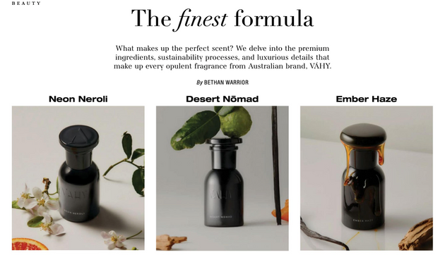 The Finest Formula - Style Magazine – VAHY